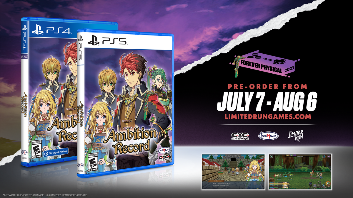 Ambition Record – Limited Run Games