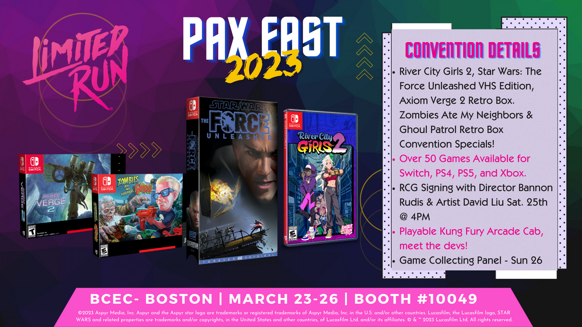 PAX East 2023 – Limited Run Games