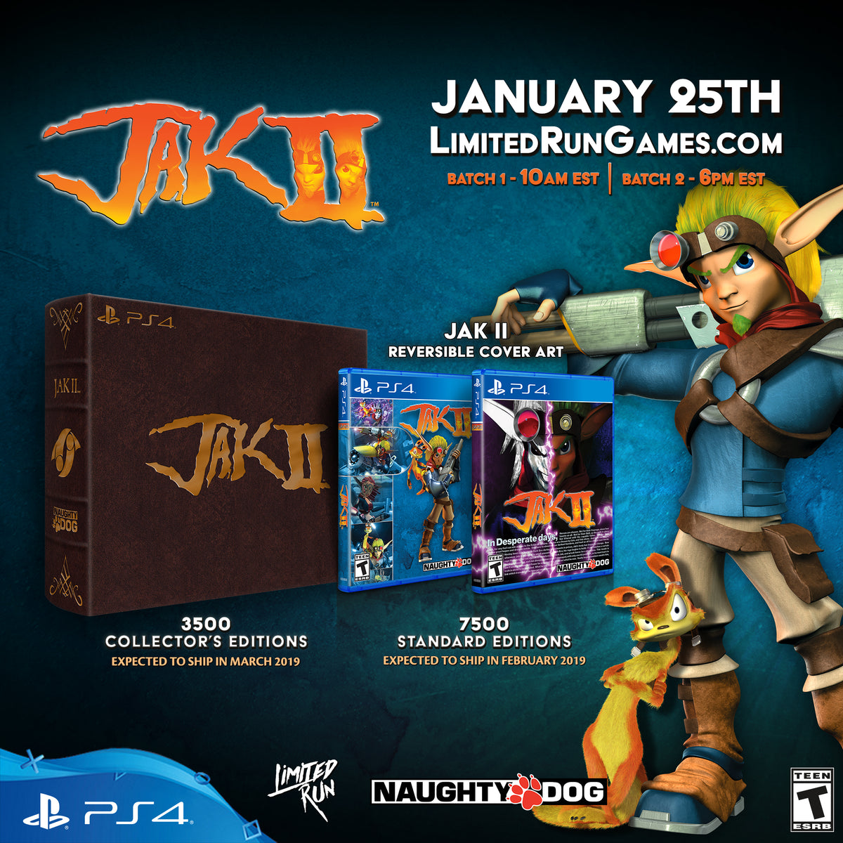 Naughty Dog's Jak II will be available Friday! – Limited Run Games