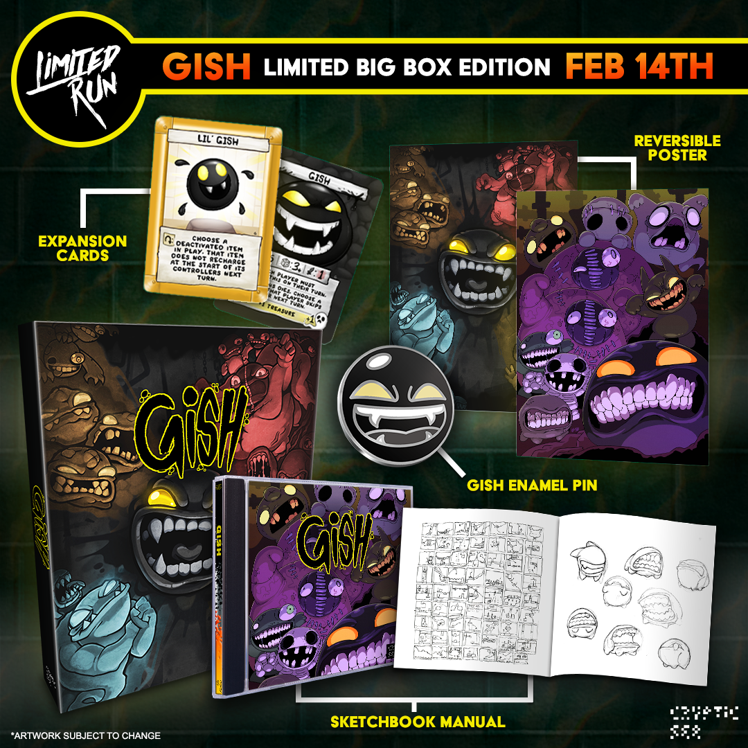 Gish gets a physical run in a PC Big Box Edition! – Limited Run Games