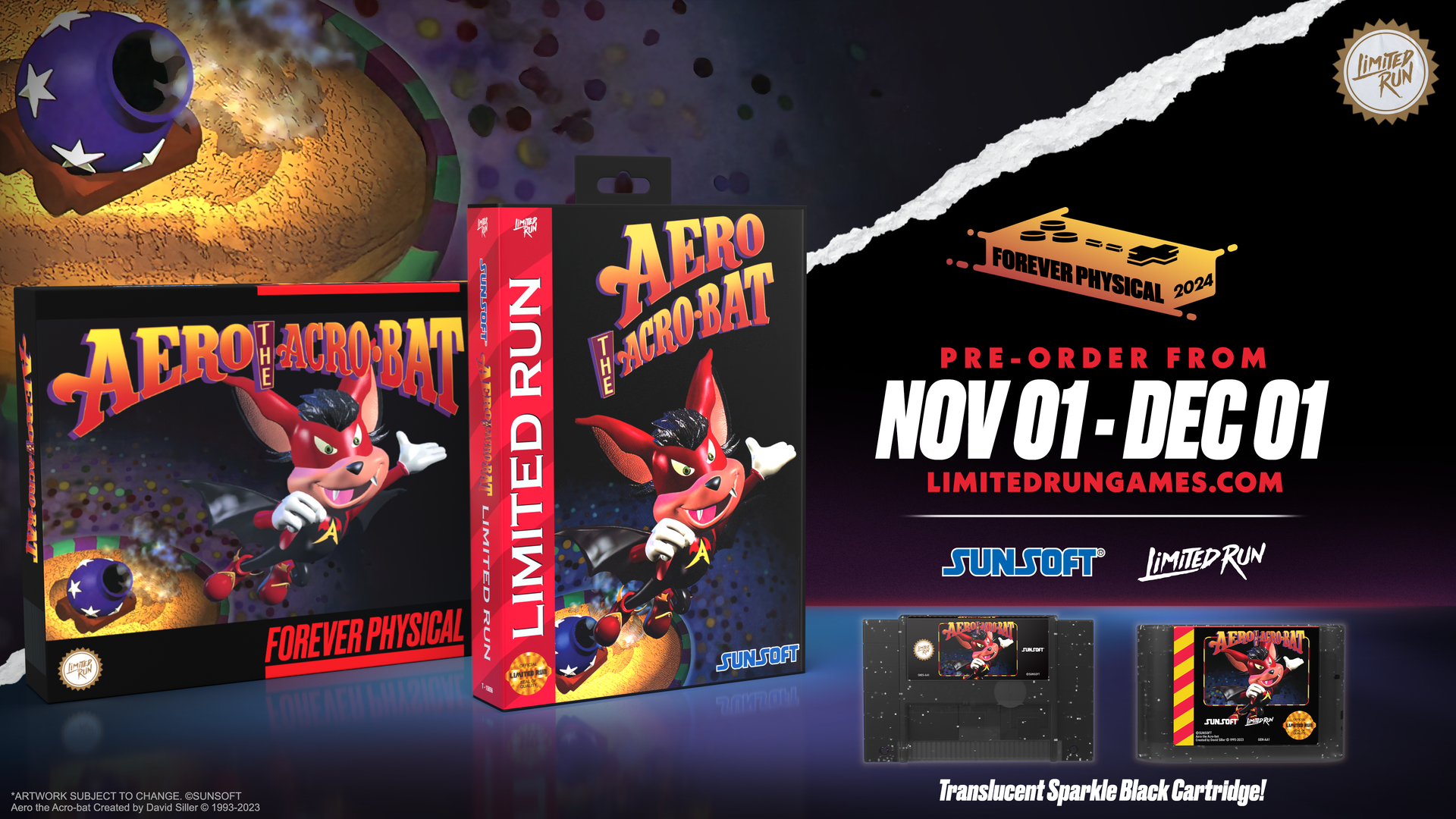 Aero the Acro-Bat Standard Edition (SNES, Genesis) – Limited Run Games