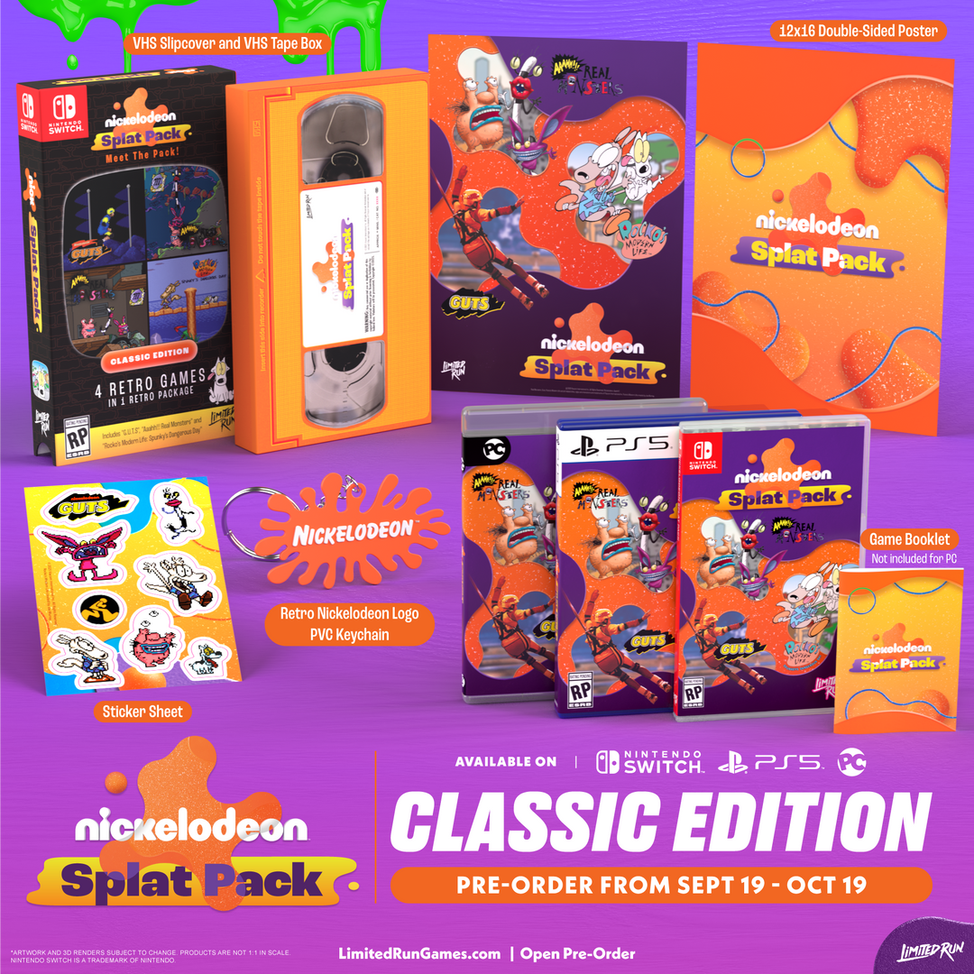 Nickelodeon Splat Pack Classic Edition (Switch, PS5, PC) – Limited Run ...