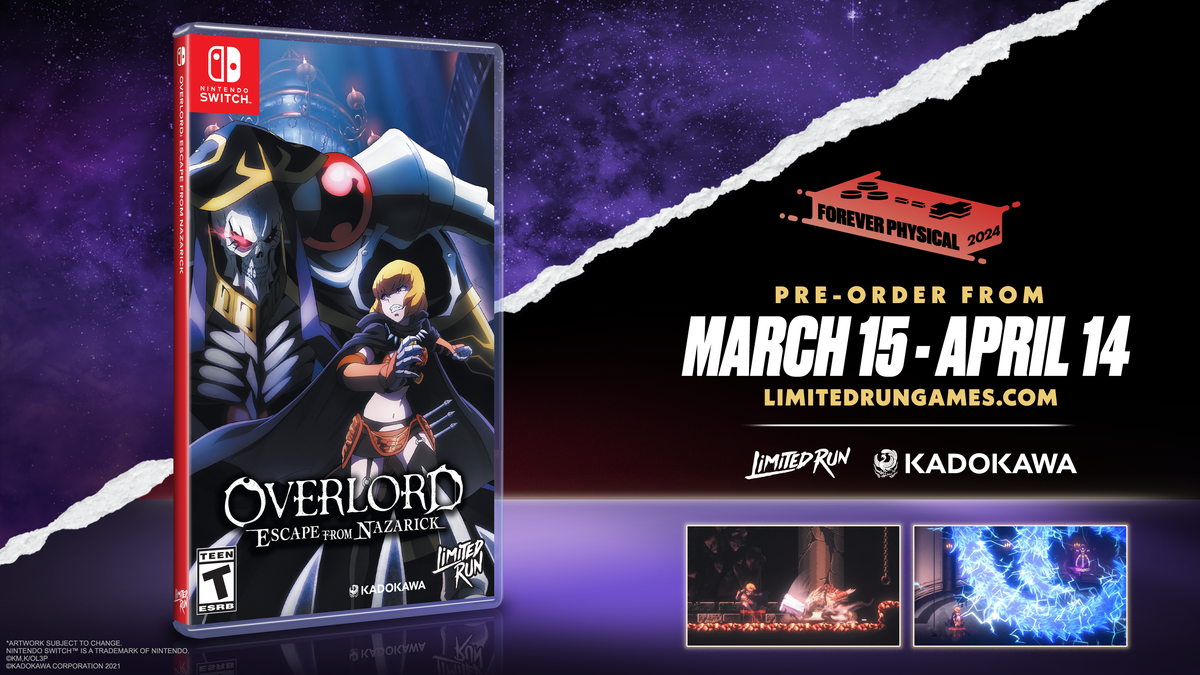 Switch Limited Run #228: OVERLORD: ESCAPE FROM NAZARICK – Limited Run Games