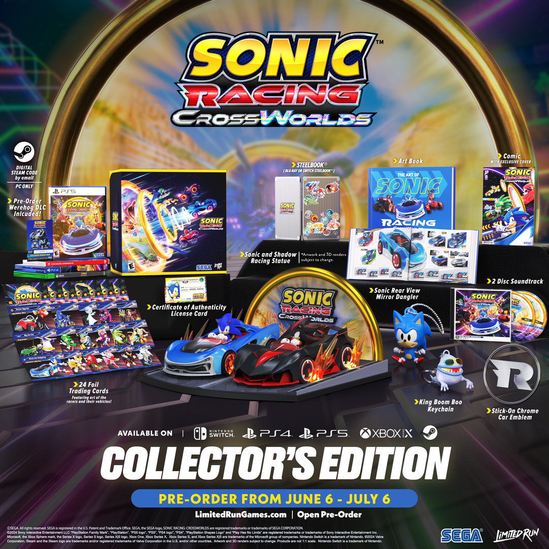 Sonic Racing: CrossWorlds Collector's Edition (Switch, PS5, PS4, Xbox) – Limited Run Games