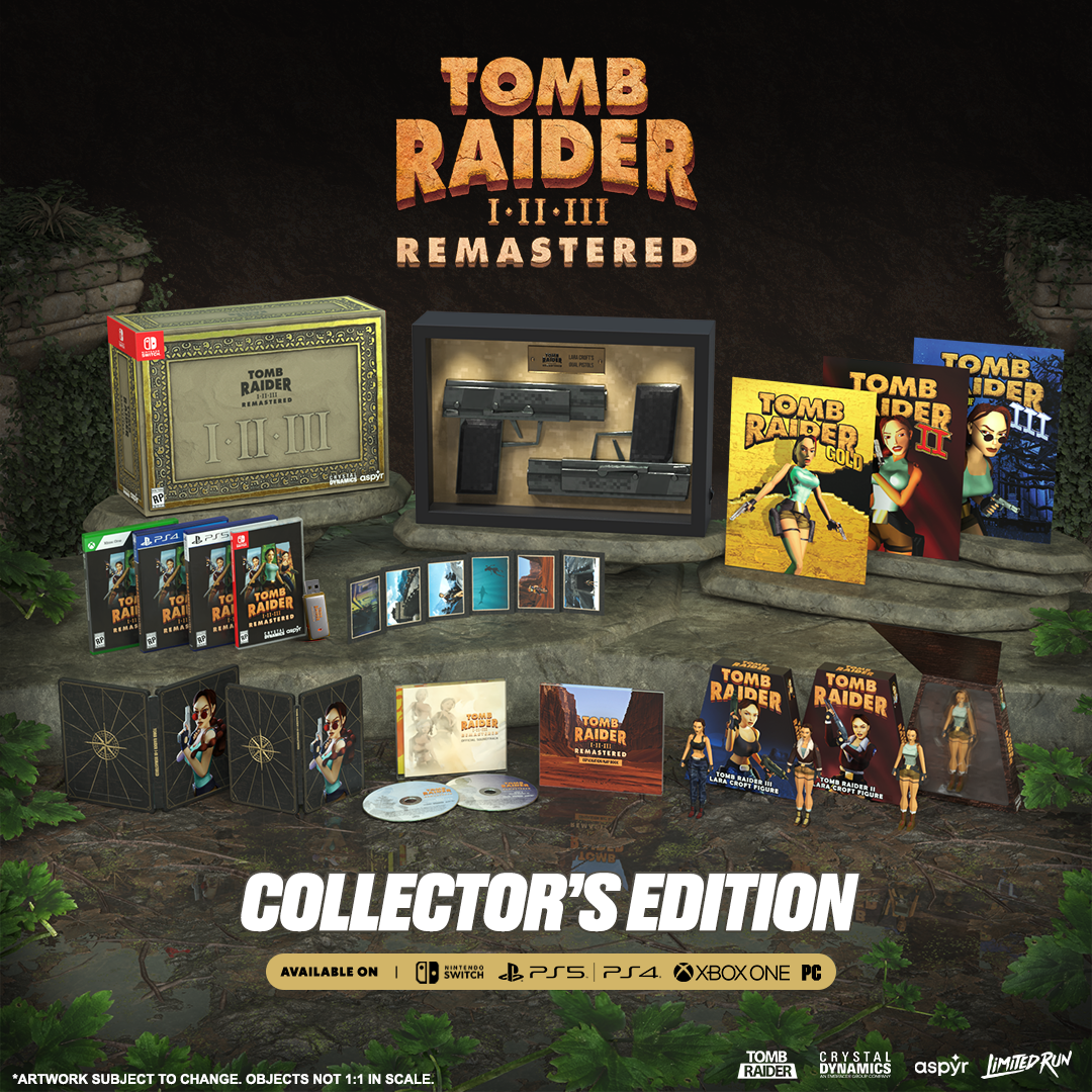 Tomb Raider I-III Remastered Collector's Edition (PS4) – Limited Run Games