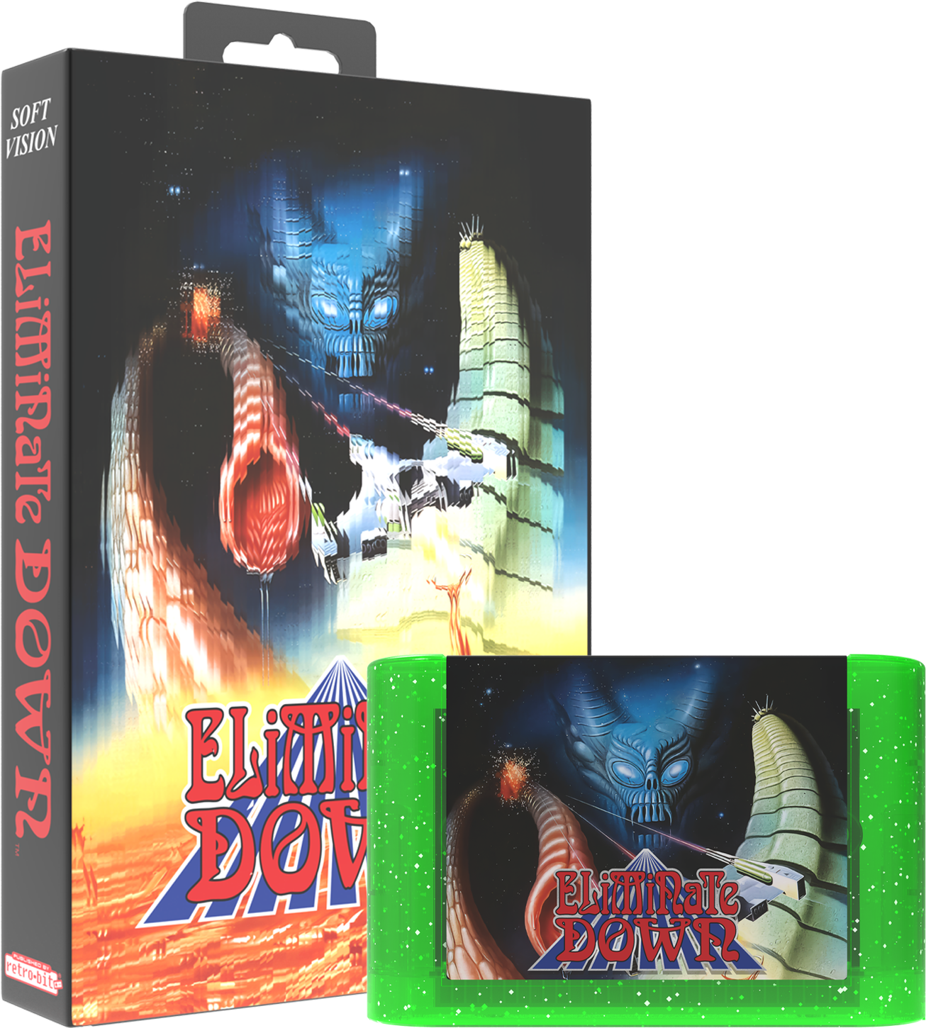 Eliminate Down: Collector’s Cartridge (Genesis) – Limited Run Games
