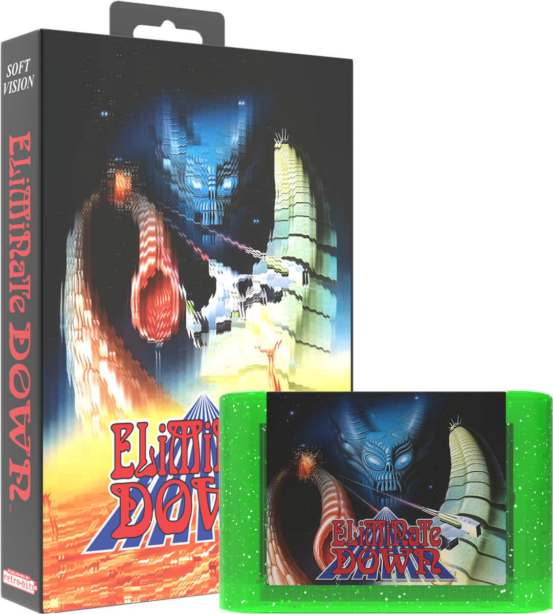 Eliminate Down: Collector’s Cartridge (Genesis) – Limited Run Games