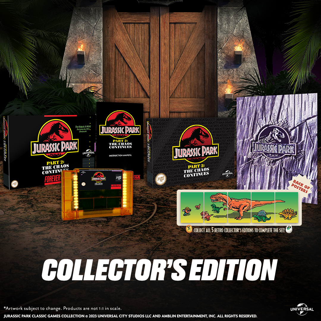 Jurassic Park Part 2: The Chaos Continues Collector's Edition (SNES ...