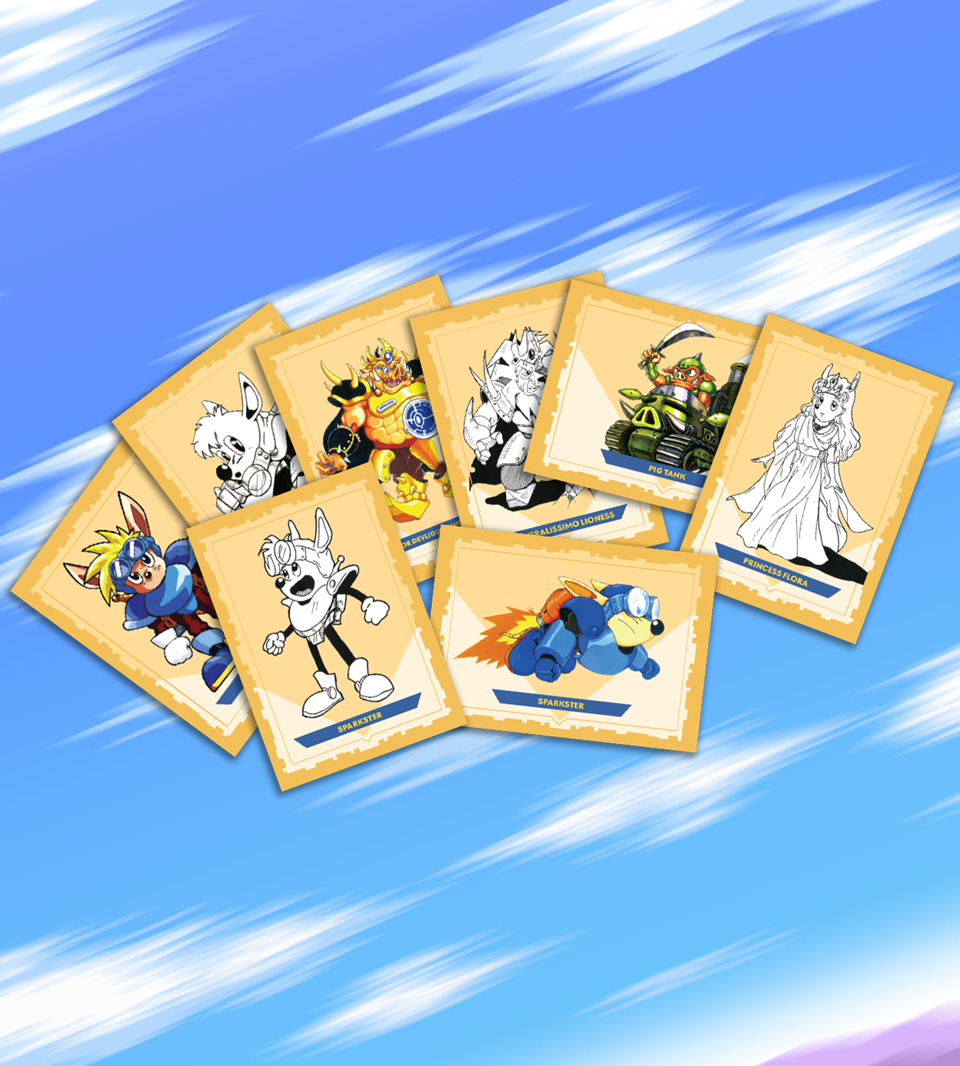 Rocket Knight Adventures: Re-Sparked Trading Card Set – Limited Run Games