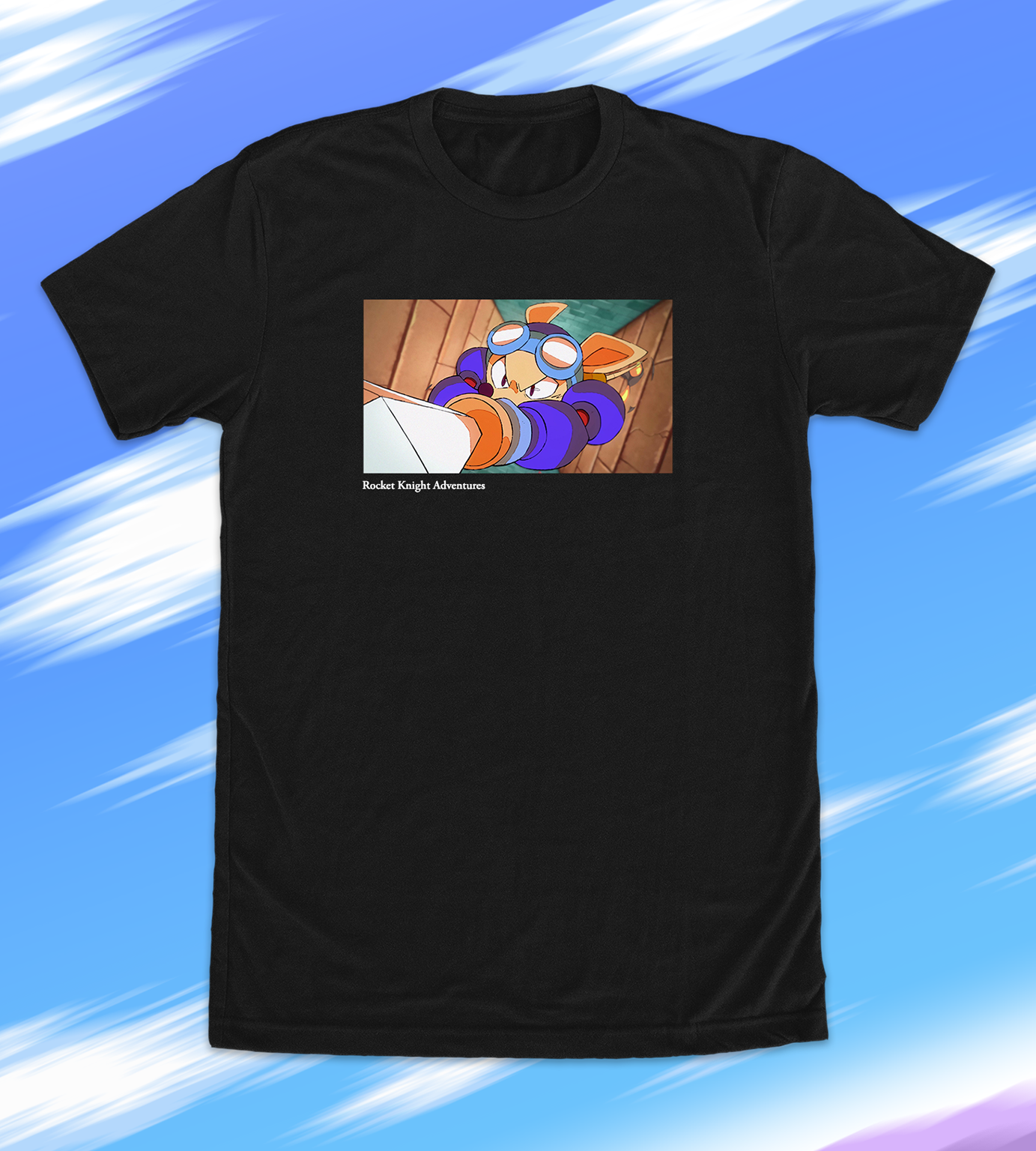 Rocket Knight Adventures: Re-Sparked Animation Tee – Limited Run Games