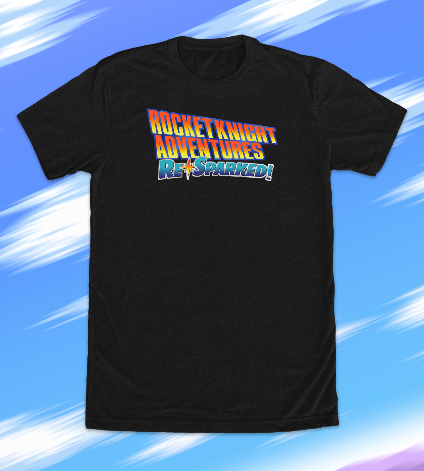 Rocket Knight Adventures: Re-Sparked Logo Tee – Limited Run Games