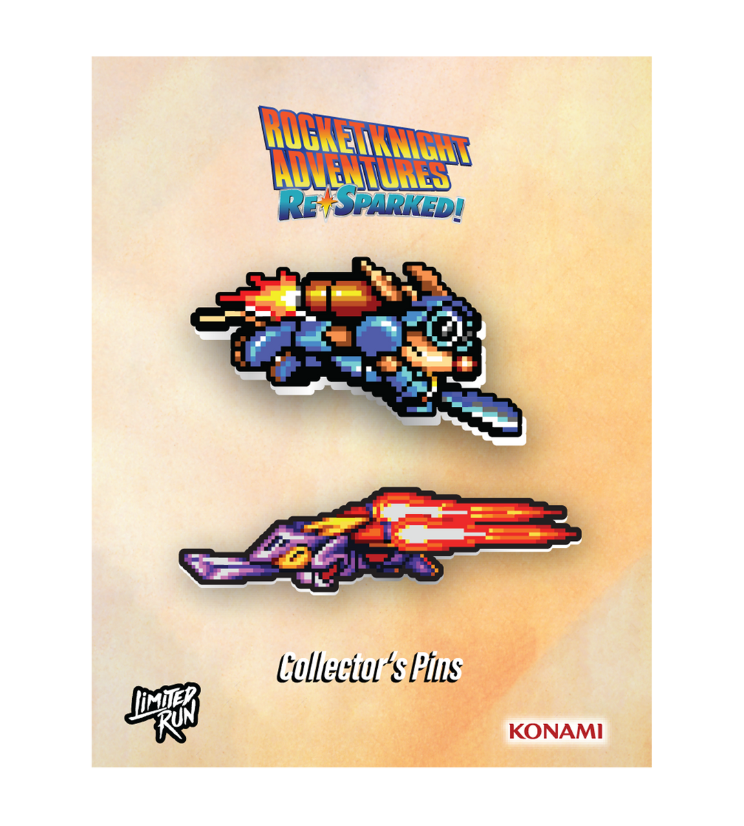 Rocket Knight Adventures: Re-Sparked Sparkster x Axel Pin Set – Limited ...