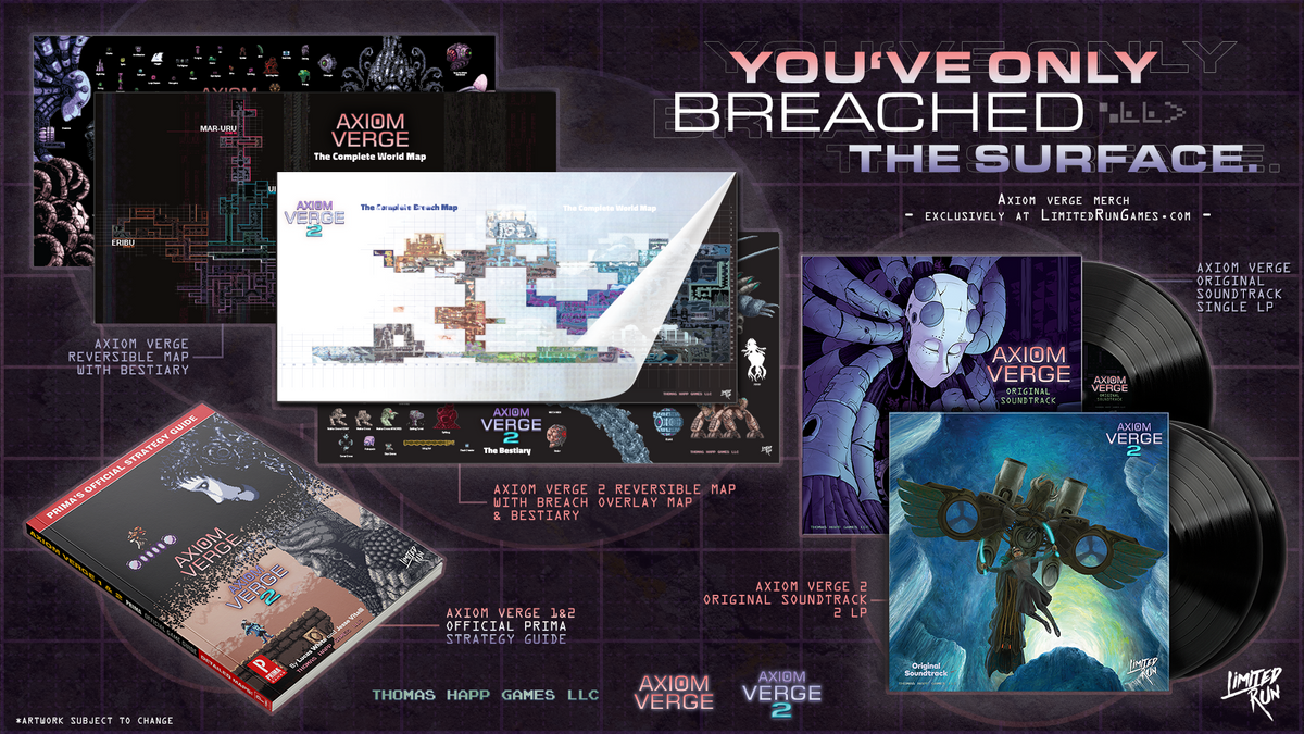 Axiom Verge 1 & 2 Prima Official Strategy Guide – Limited Run Games
