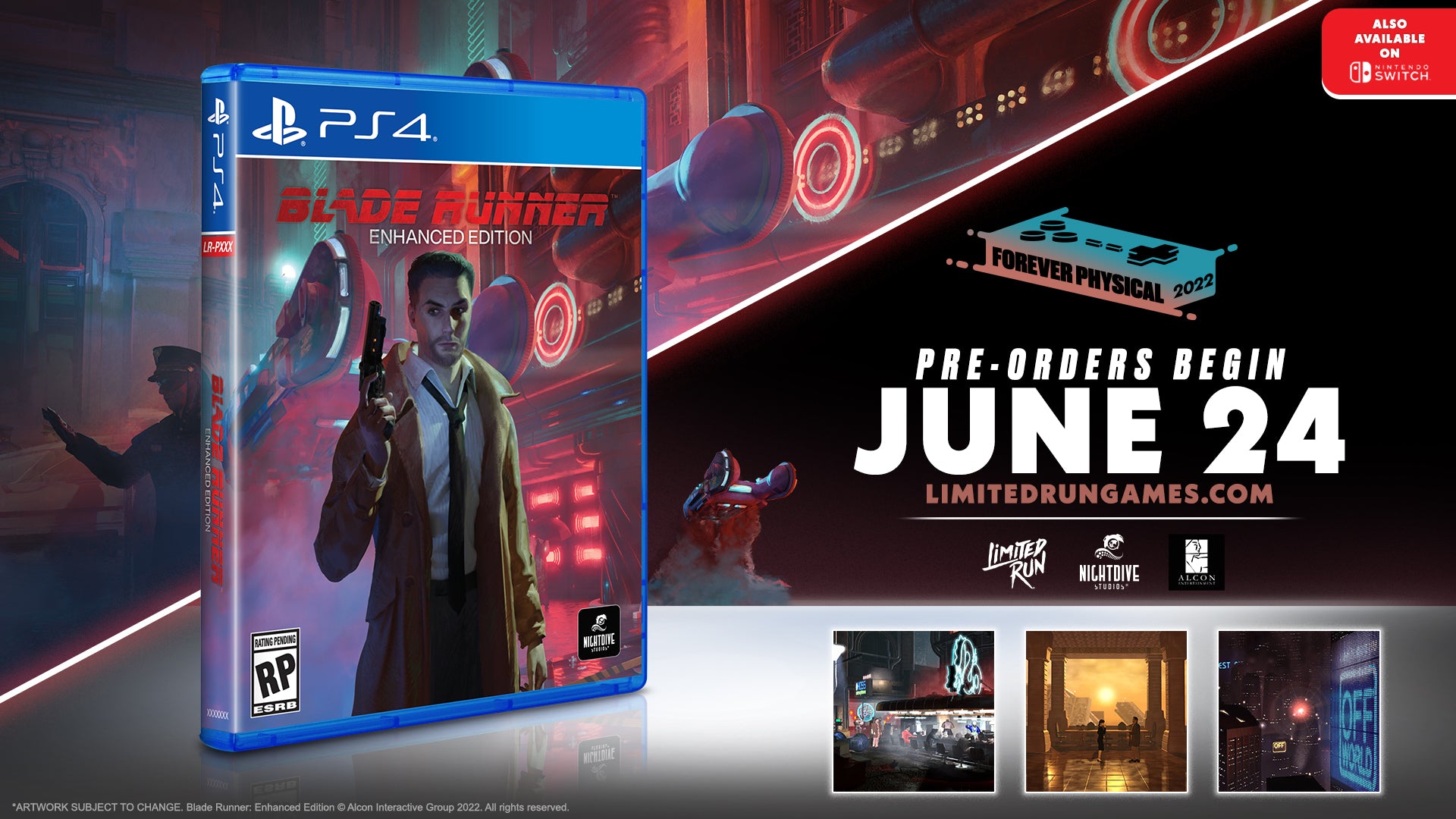 Limited Run #466: Blade Runner: Enhanced Edition (PS4) – Limited Run Games