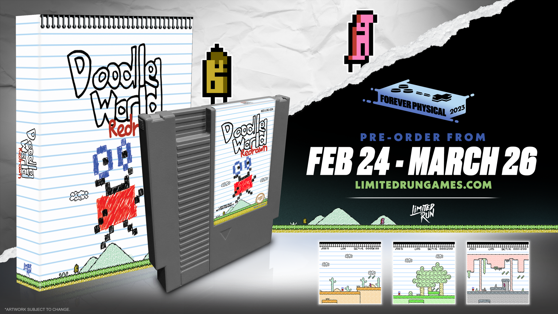 Doodle World: Redrawn (NES) – Limited Run Games