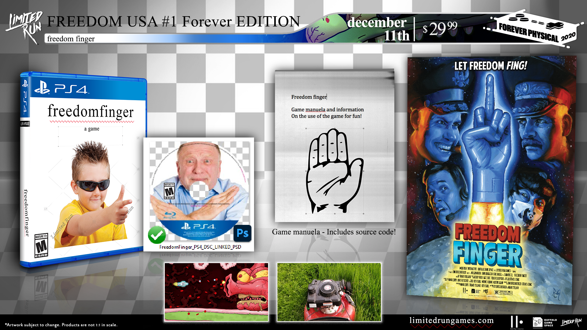 Limited Run #378: Freedom Finger (PS4) – Limited Run Games
