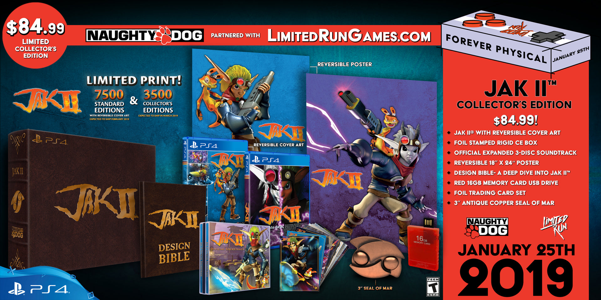 Limited Run #212: Jak II Collector's Edition (PS4) – Limited Run Games