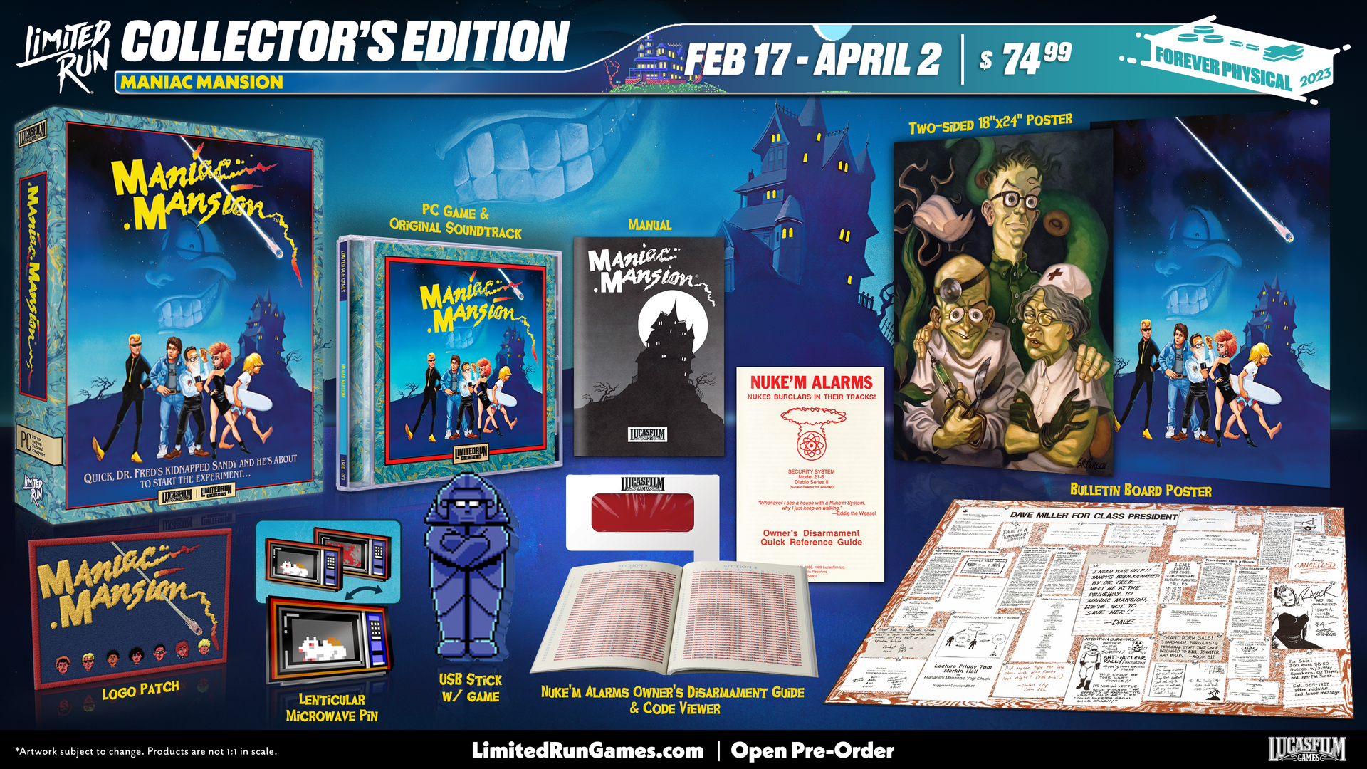 Maniac Mansion Collector's Edition (PC) – Limited Run Games