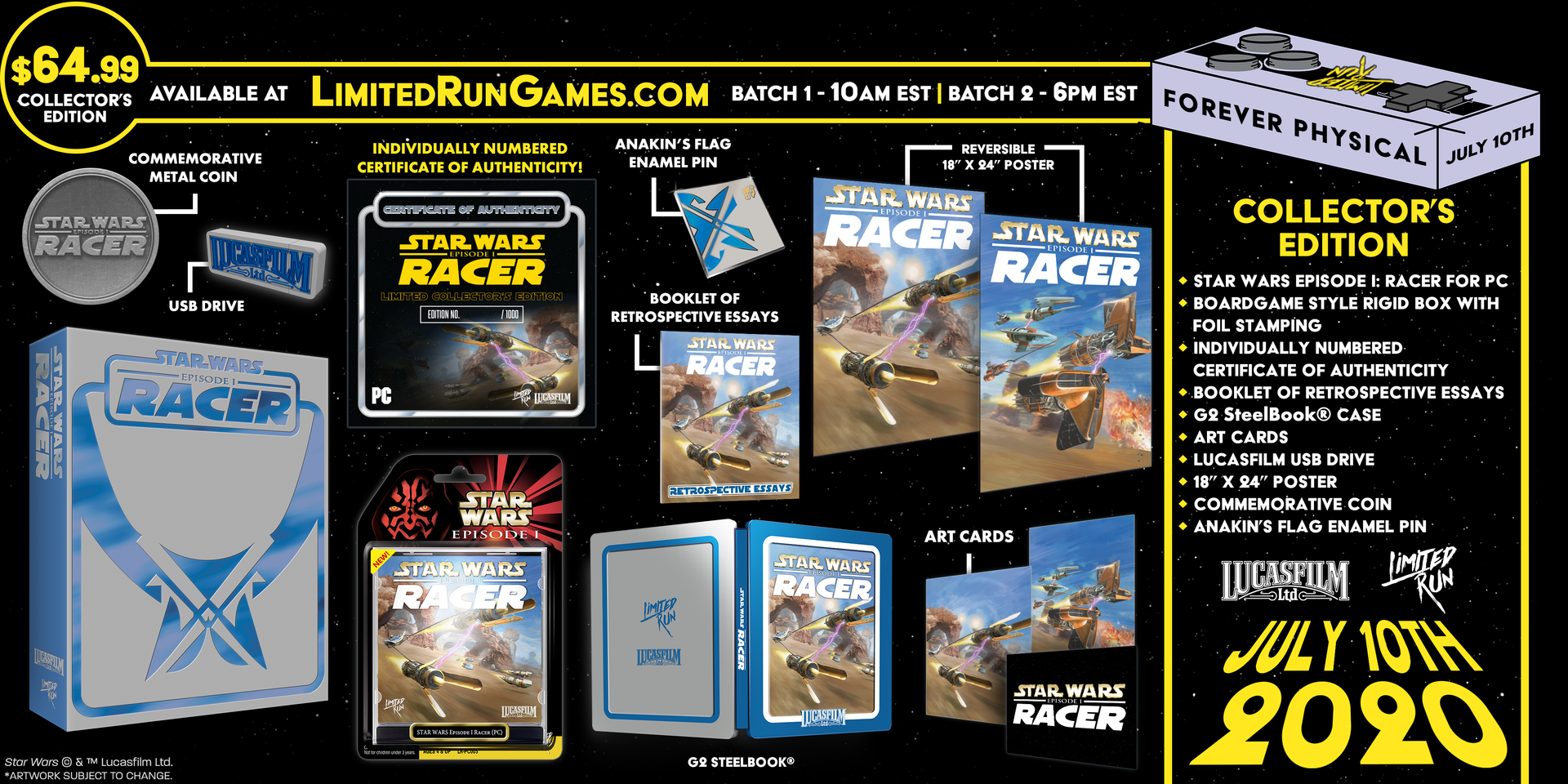 Star Wars Episode I: Racer (PC) Premium Edition – Limited Run Games
