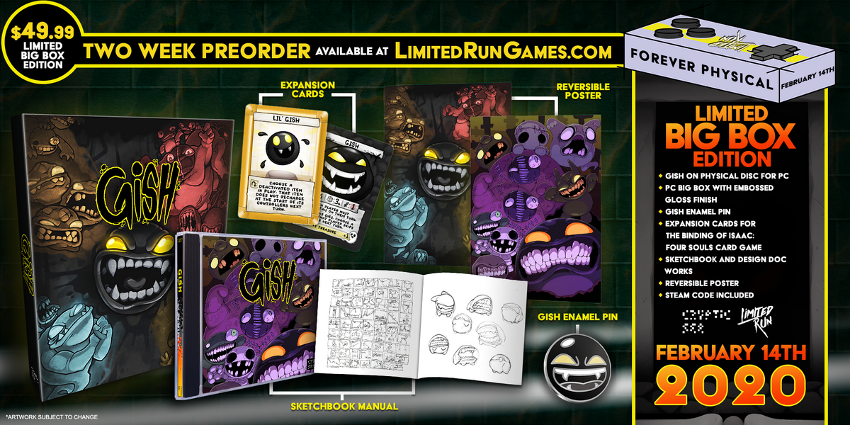 Gish Big Box Edition (PC) – Limited Run Games