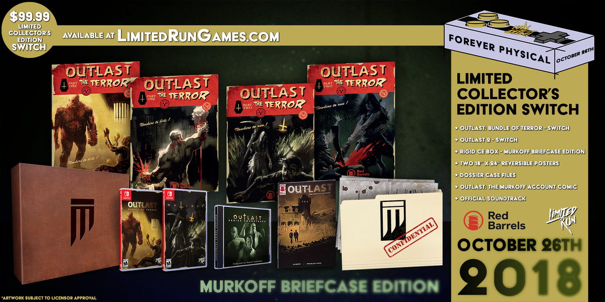 Switch Limited Run #17 & #18: Outlast Murkoff Briefcase Edition ...
