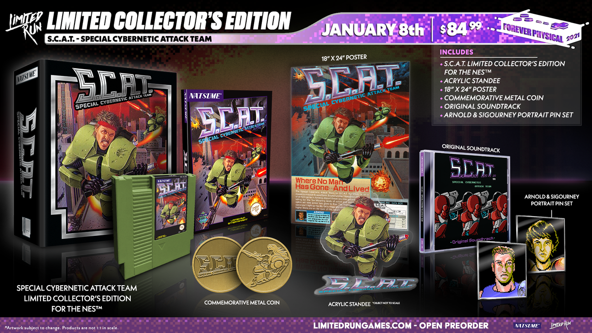 S.C.A.T.: Special Cybernetic Attack Team Collector's Edition (NES ...