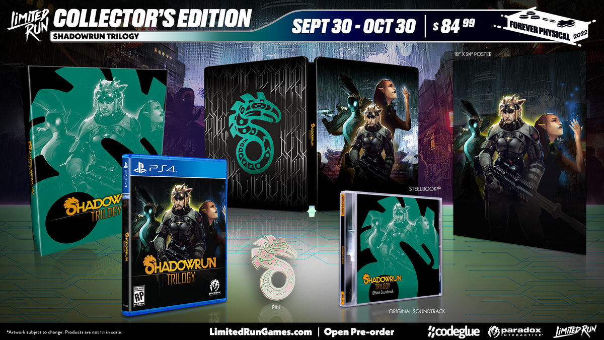Limited Run #481: Shadowrun Trilogy Collector's Edition (PS4) – Limited ...