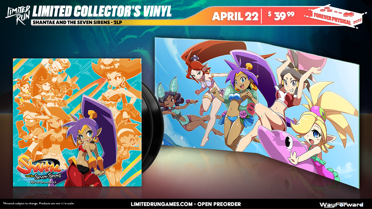 Shantae and the Seven Sirens - 2LP Vinyl Soundtrack – Limited Run Games