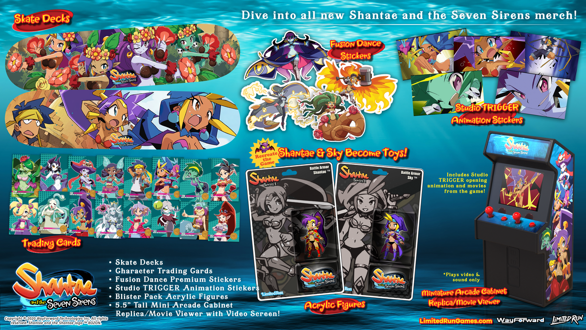 Shantae and the Seven Sirens Studio TRIGGER Animation Stickers ...