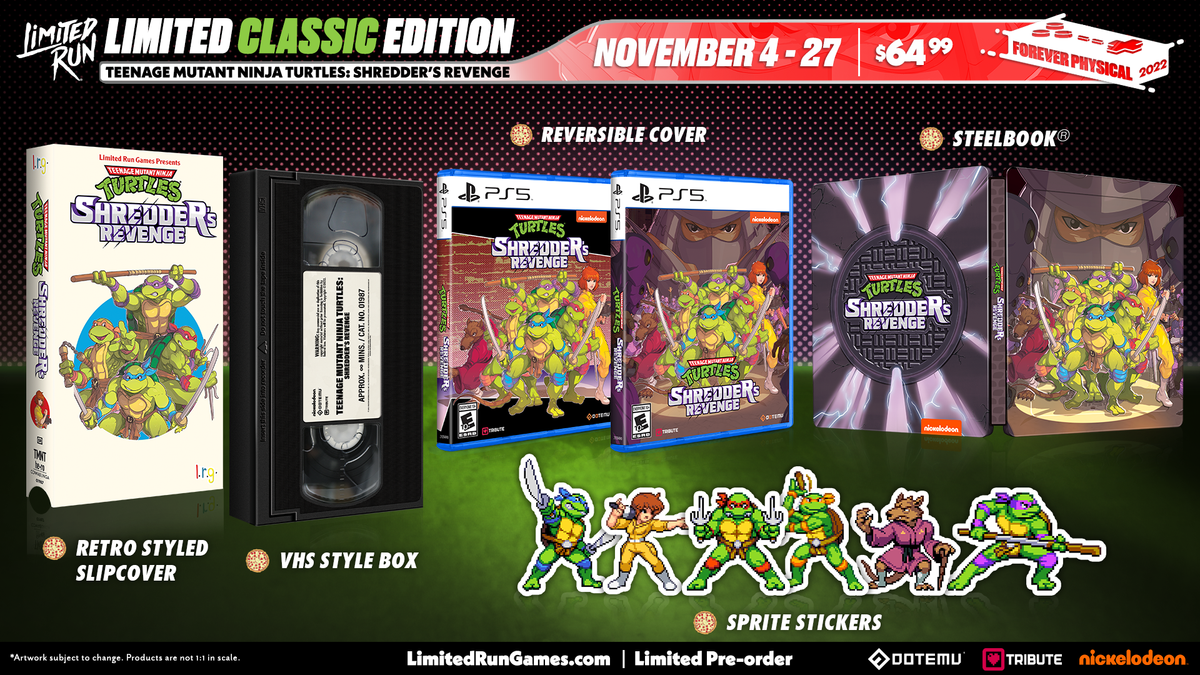 Teenage Mutant Ninja Turtles: Shredder's Revenge Classic Edition (PS5) – Limited Run Games
