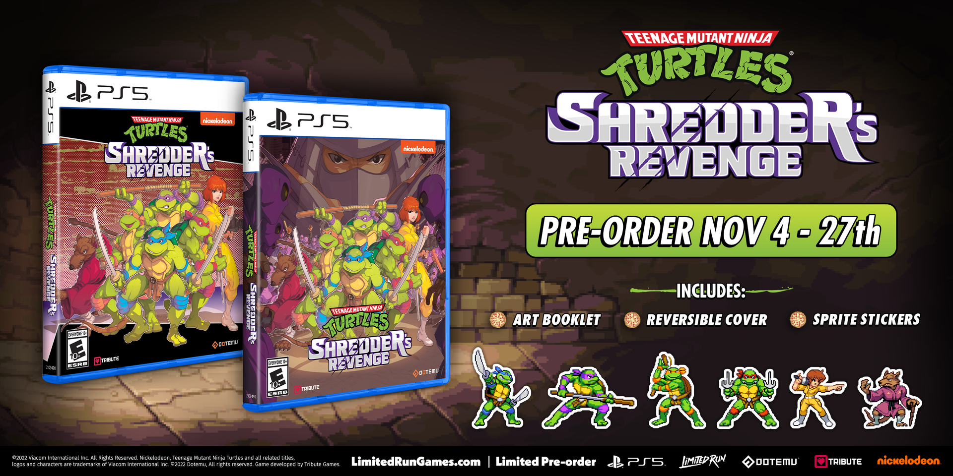 Teenage Mutant Ninja Turtles: Shredder's Revenge (PS5) – Limited Run Games