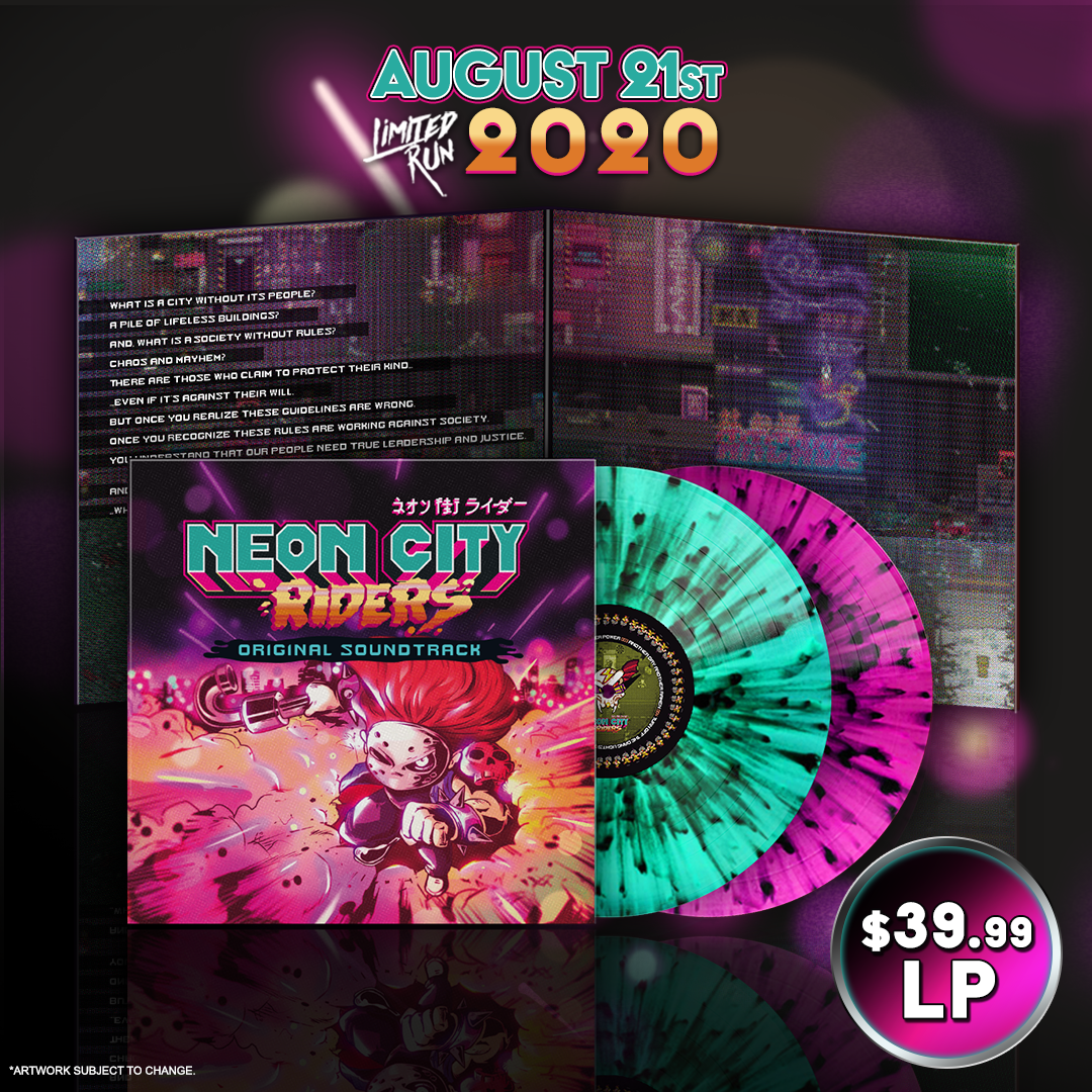 Neon City Riders - 2LP Vinyl Soundtrack – Limited Run Games