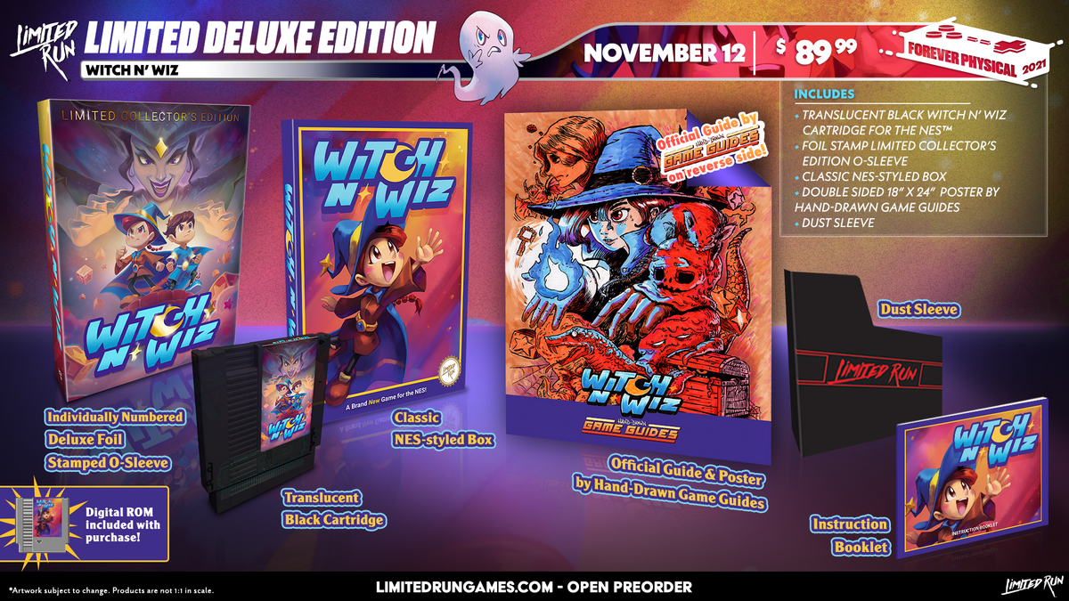 Witch n' Wiz Deluxe Edition (NES) – Limited Run Games