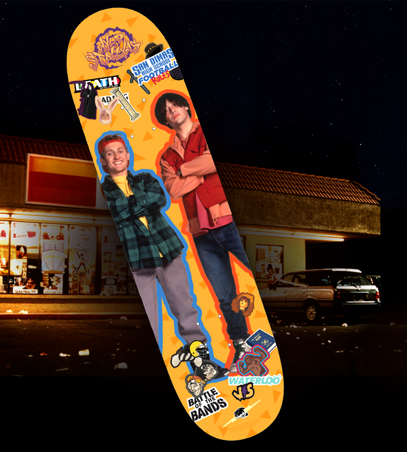 Bill & Ted's Excellent Retro Collection - Skateboard Deck – Limited Run ...