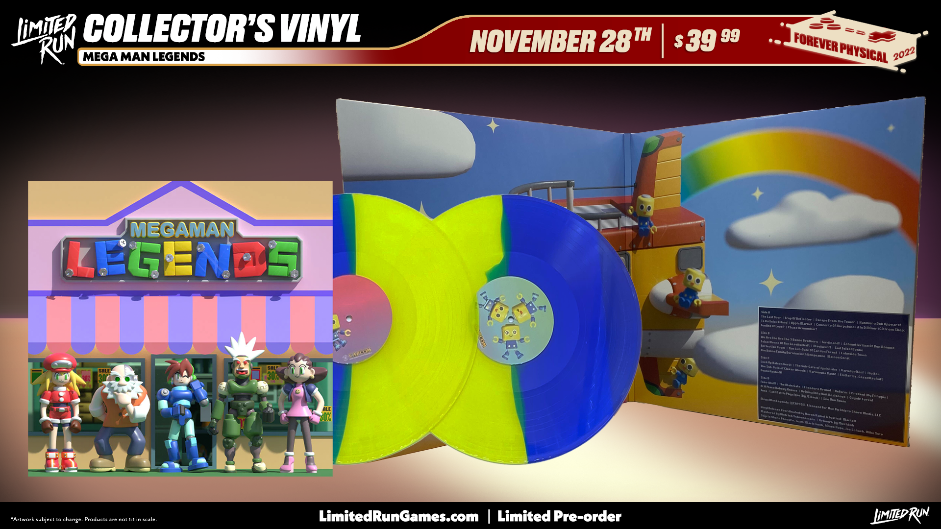 Mega Man Legends - 2LP Vinyl Soundtrack (Exclusive Variant) – Limited ...