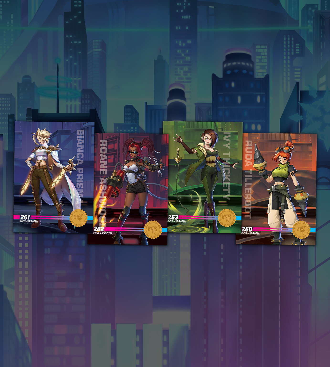 RWBY Arrowfell Team BRIR Trading Card Set – Limited Run Games