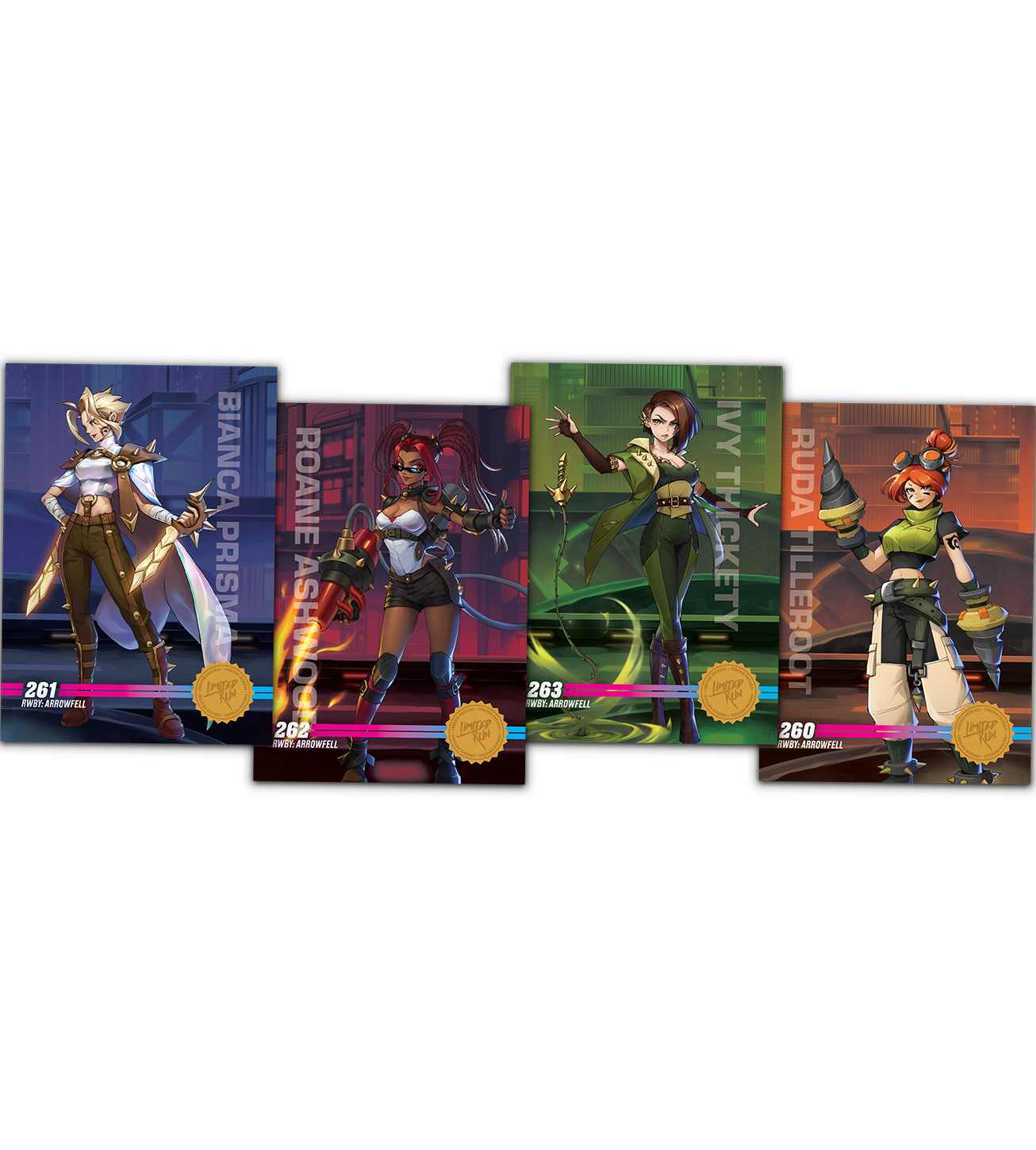 RWBY Arrowfell Team BRIR Trading Card Set – Limited Run Games