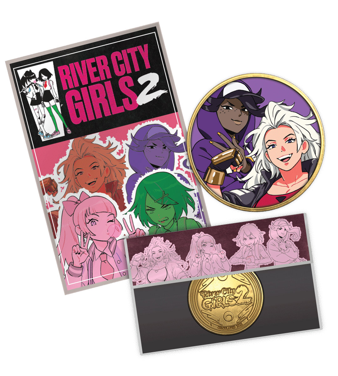 River City Girls 2 Commemorative Collectible Coin Limited Run Games