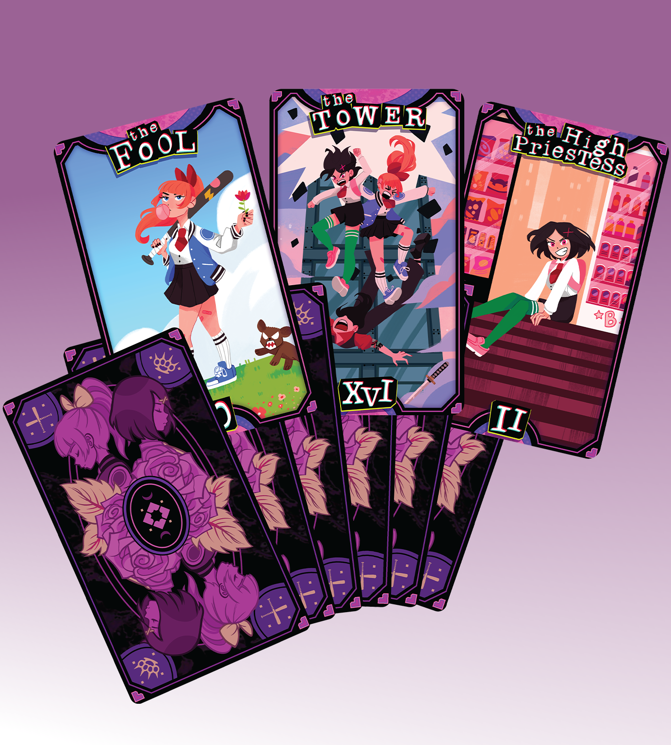 River City Girls 2 Tarot Card Deck – Limited Run Games