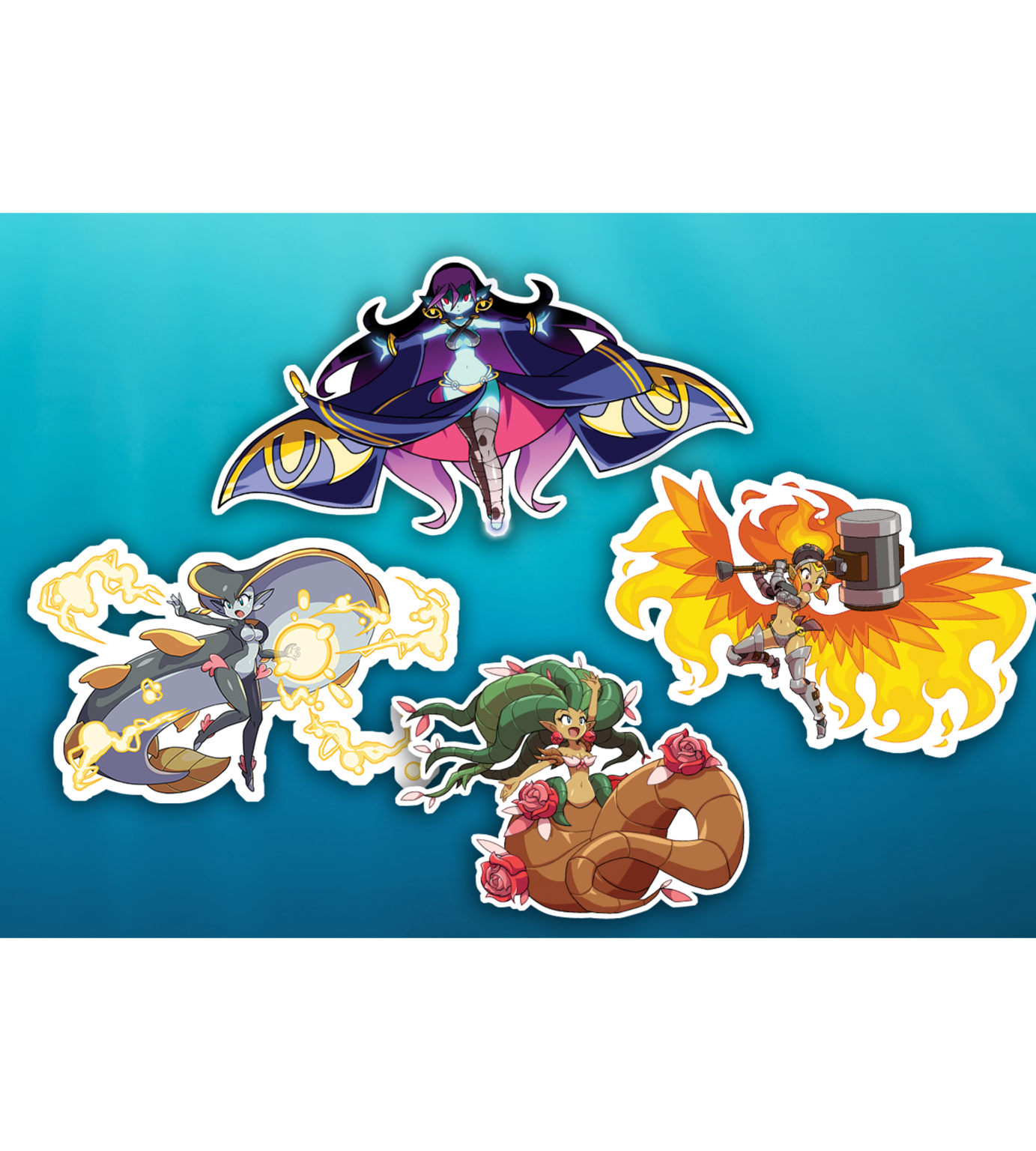 Shantae and the Seven Sirens Fusion Dance Premium Stickers – Limited ...