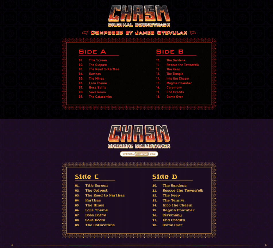 Chasm - 2LP Vinyl Soundtrack – Limited Run Games